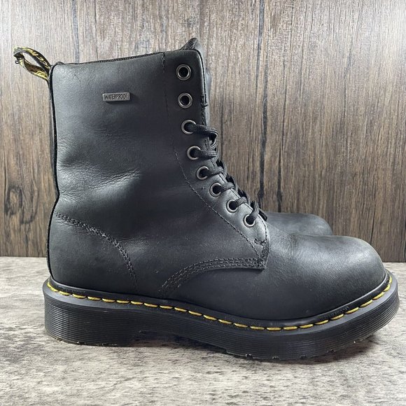Dr. Martens | Shoes | Dr Martens 46 Wp Waterproof Drywair Black Lace Up ...